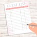 Simple Christmas Party Planning Printable | Instant Download | Editable ...