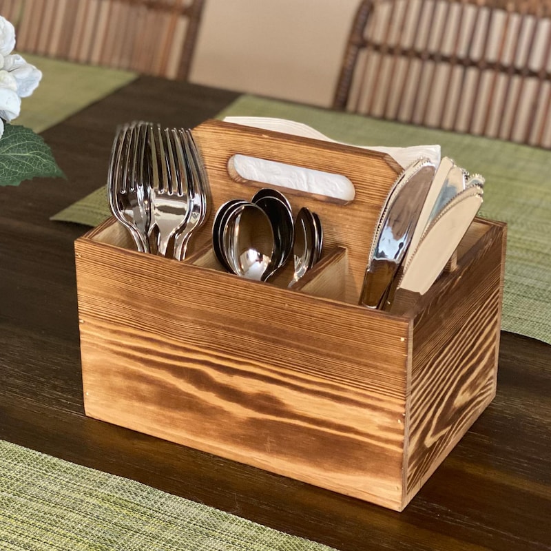 Silverware Caddy - Etsy