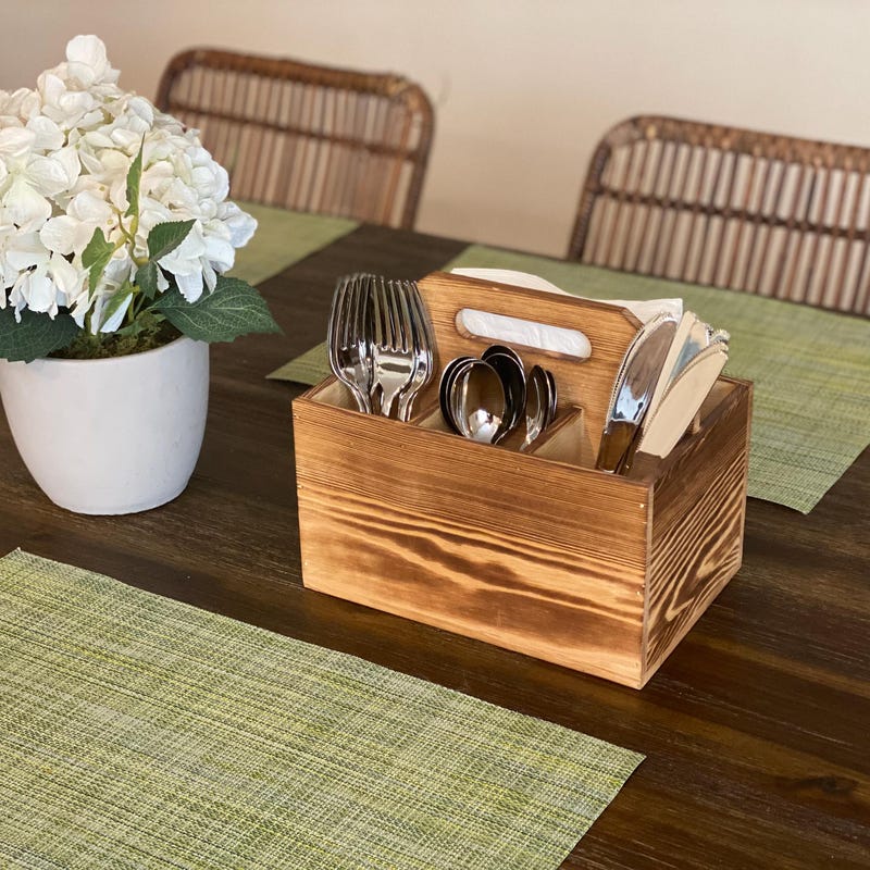 Silverware Caddy - Etsy