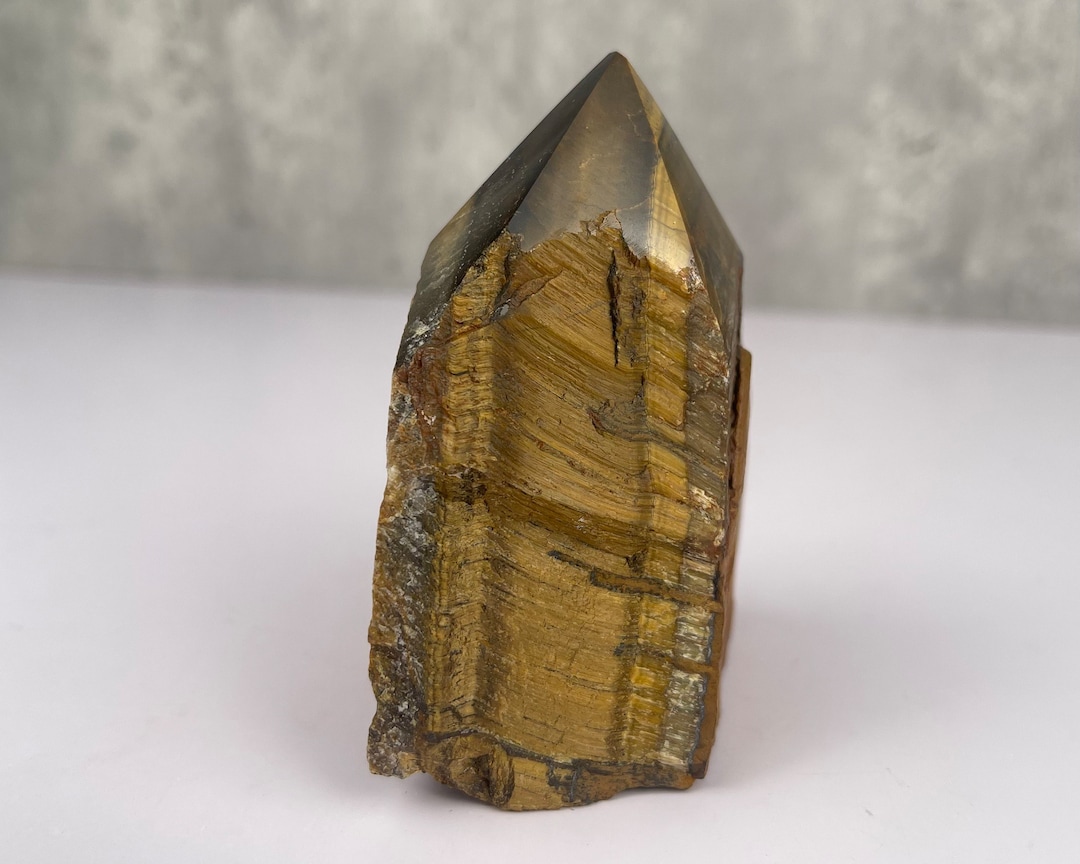 Natural Raw Tigers Eye Crystal Tower Large Crystal Point - Etsy