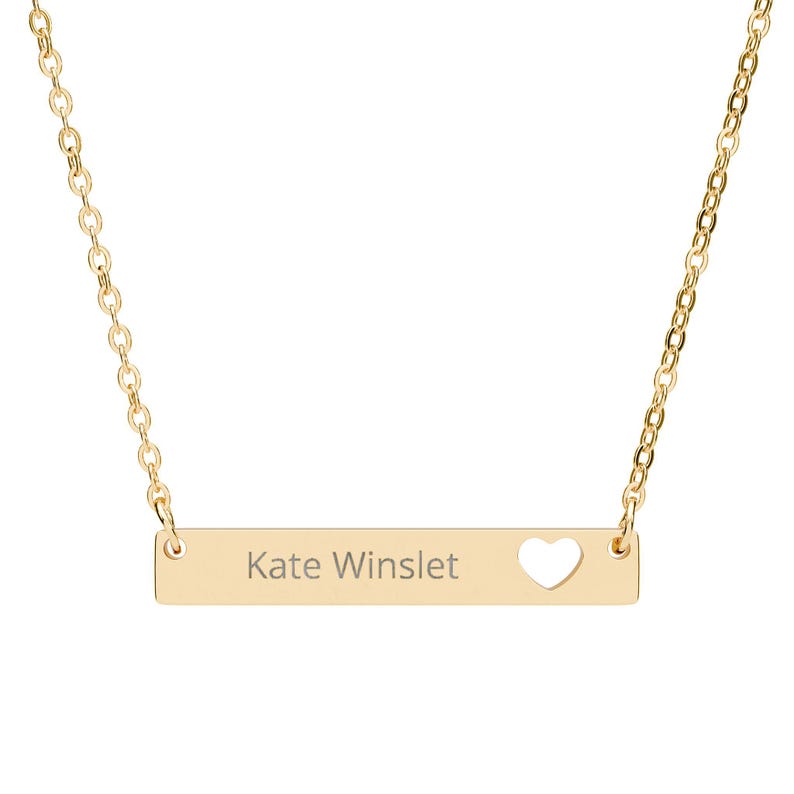 Custom Name Necklace, 18K Gold Plated Name Necklace, Personalized Name ...