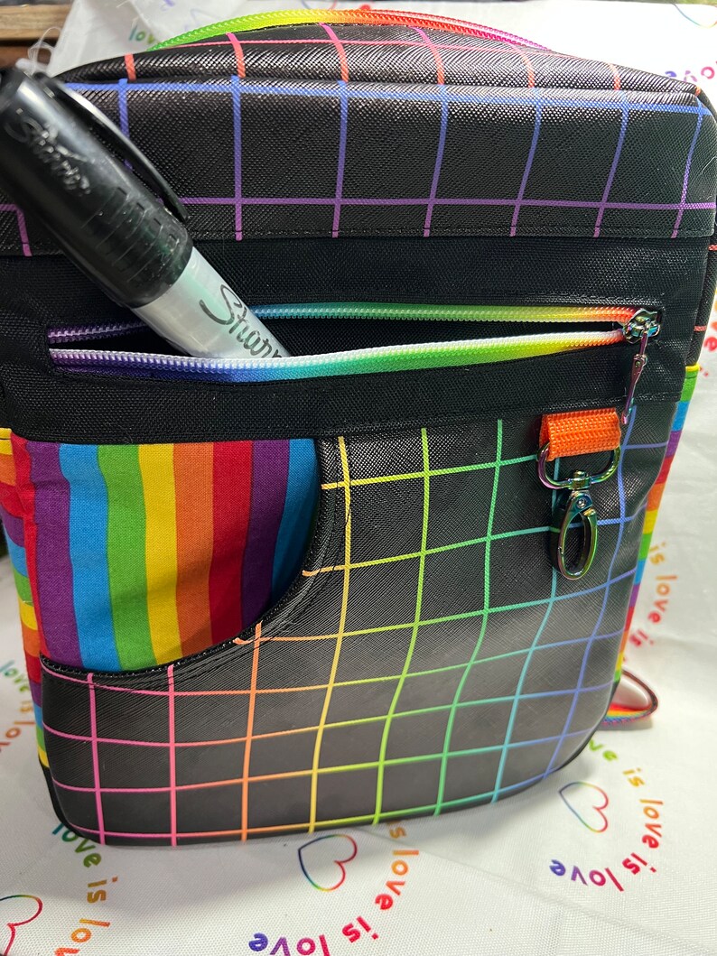 Rainbow Grid Crossbody - Etsy