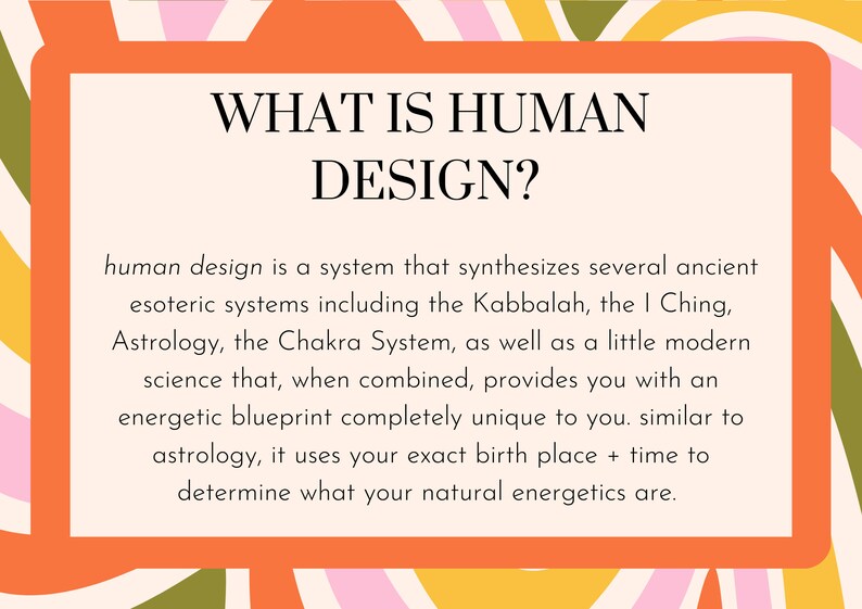 Custom Printable Human Design Affirmation Deck - Etsy