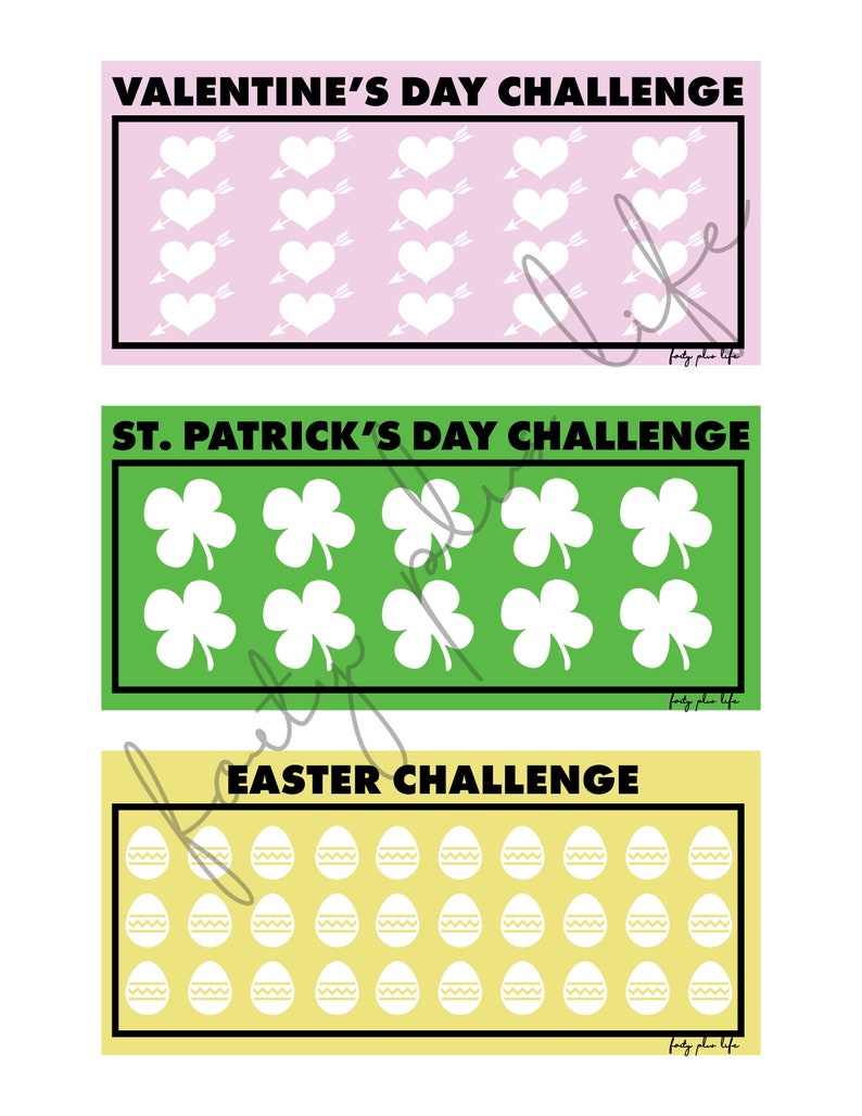 3-in-1 Holiday Savings Challenges Valentine's, St. Patrick's Day and ...