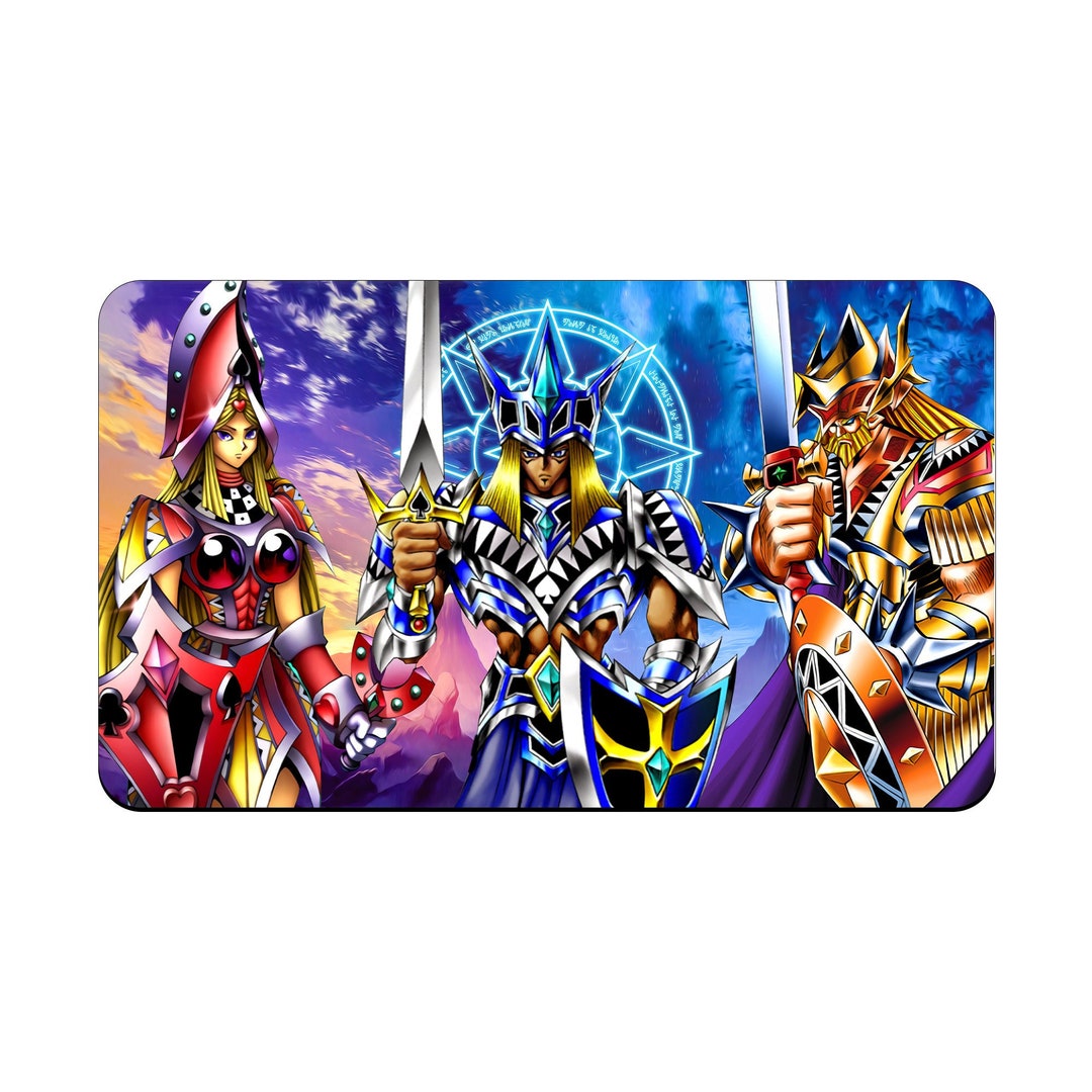 Three Musketeers of Face Cards Playmat and Mousepad MTG YGO TCG 24x14 ...