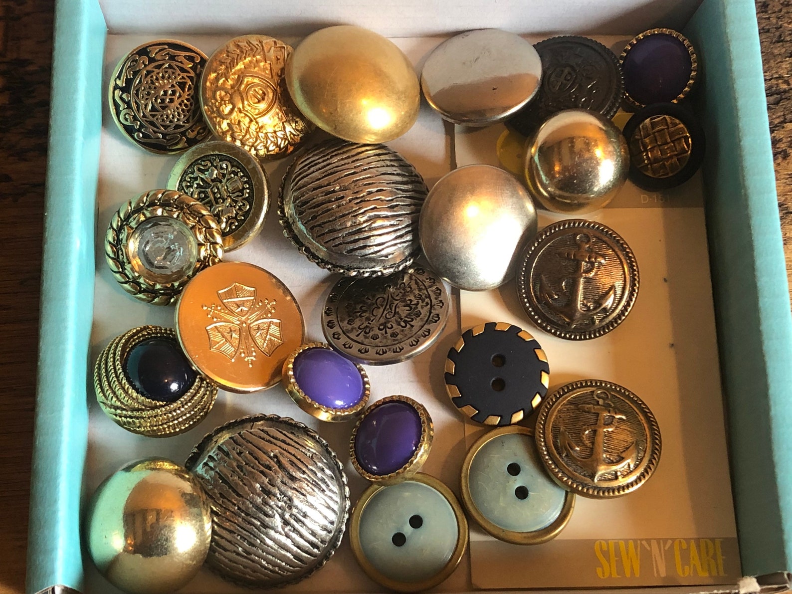 Vintage button boxes Ready to use on your next project | Etsy