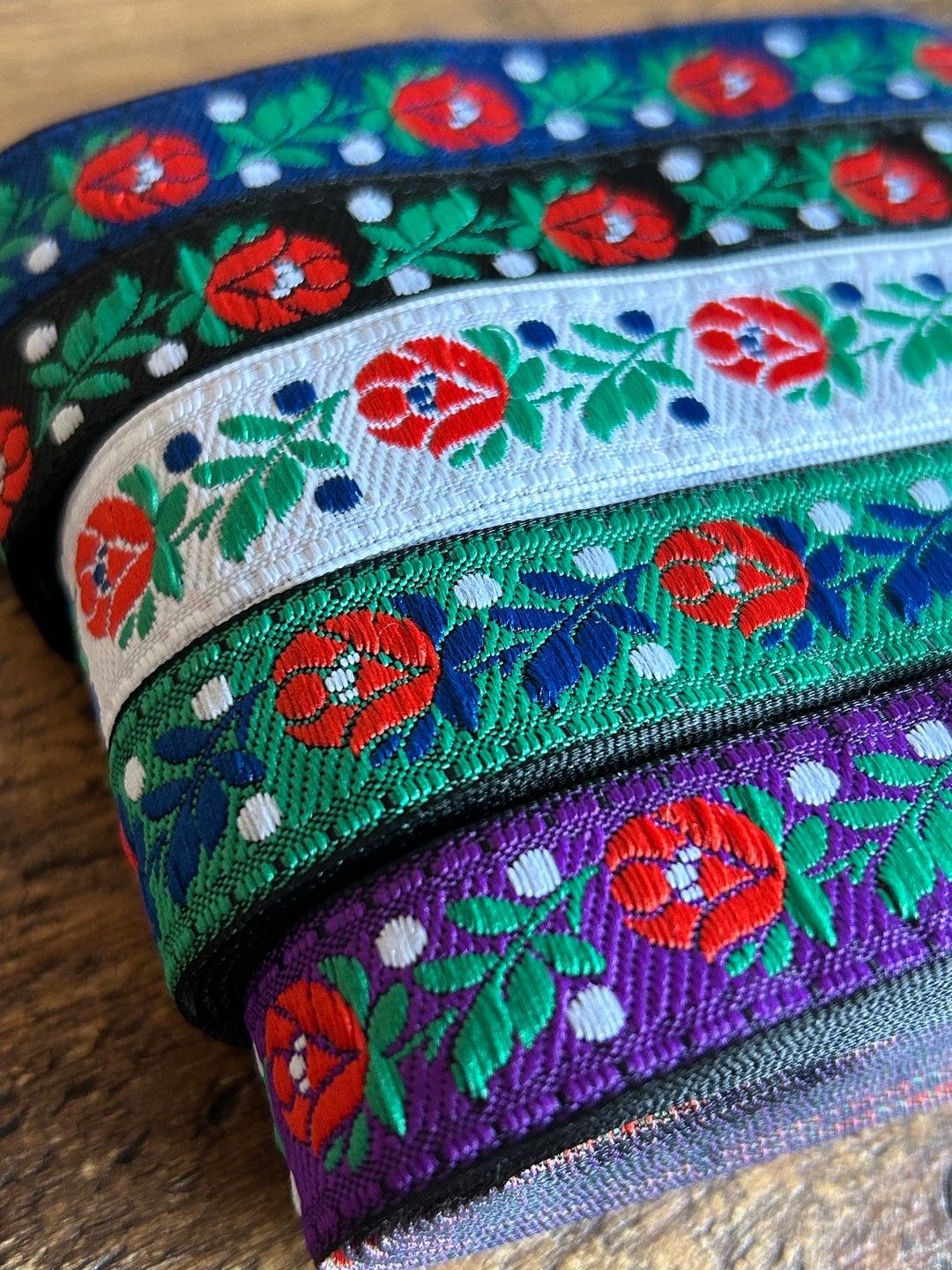 Traditional Decorative Folk Patterned Ribbons Made in Europe. Make Your ...
