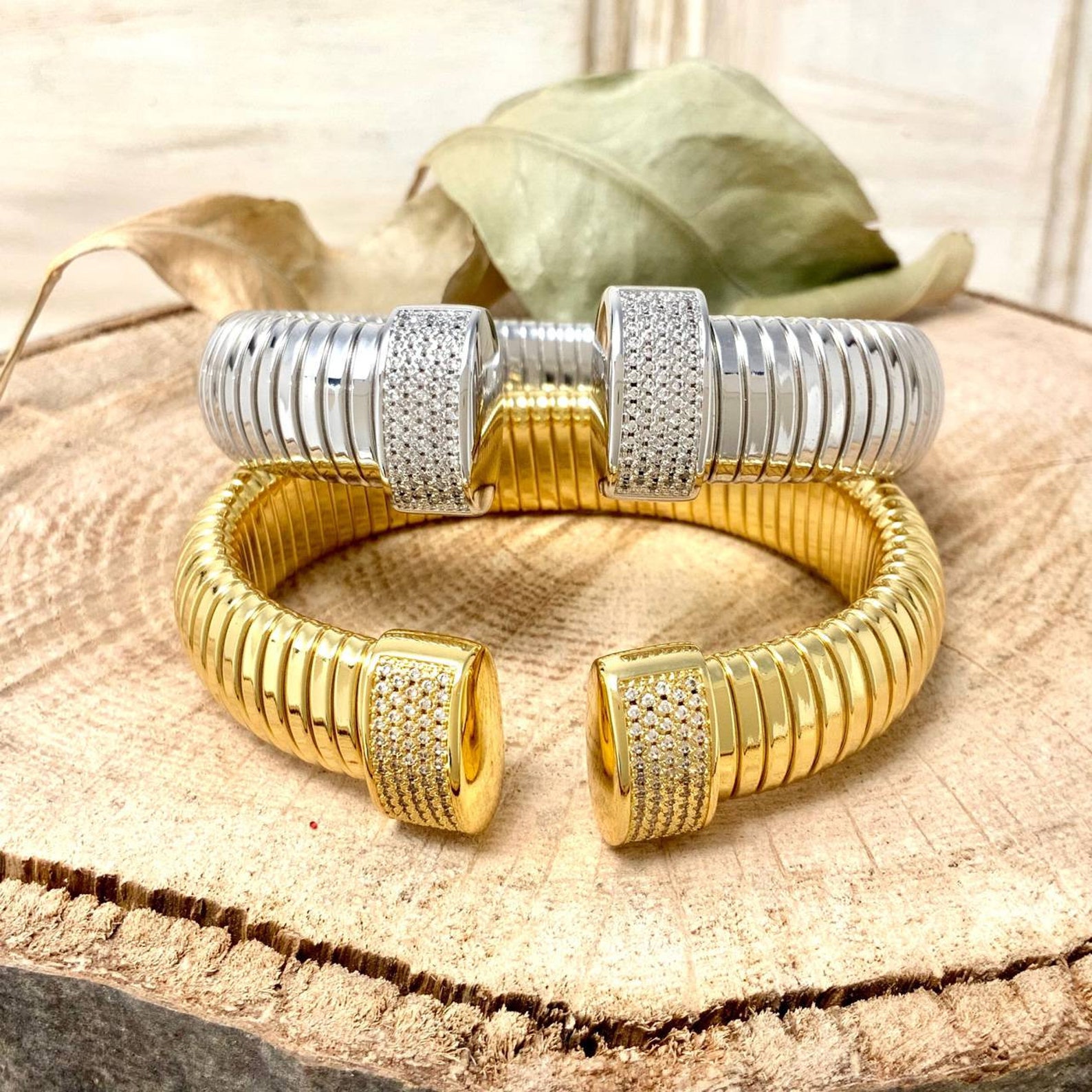 Stackable Stunning Open Cuff Bracelet Gold Plated No - Etsy