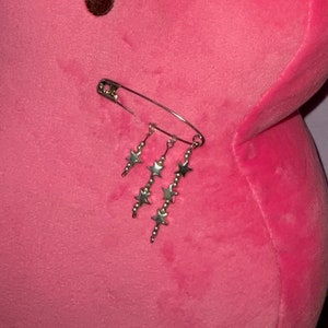 Shooting Star Safety Pin Brooch Safety Pin Charm Safety Pin Bag Charm ...