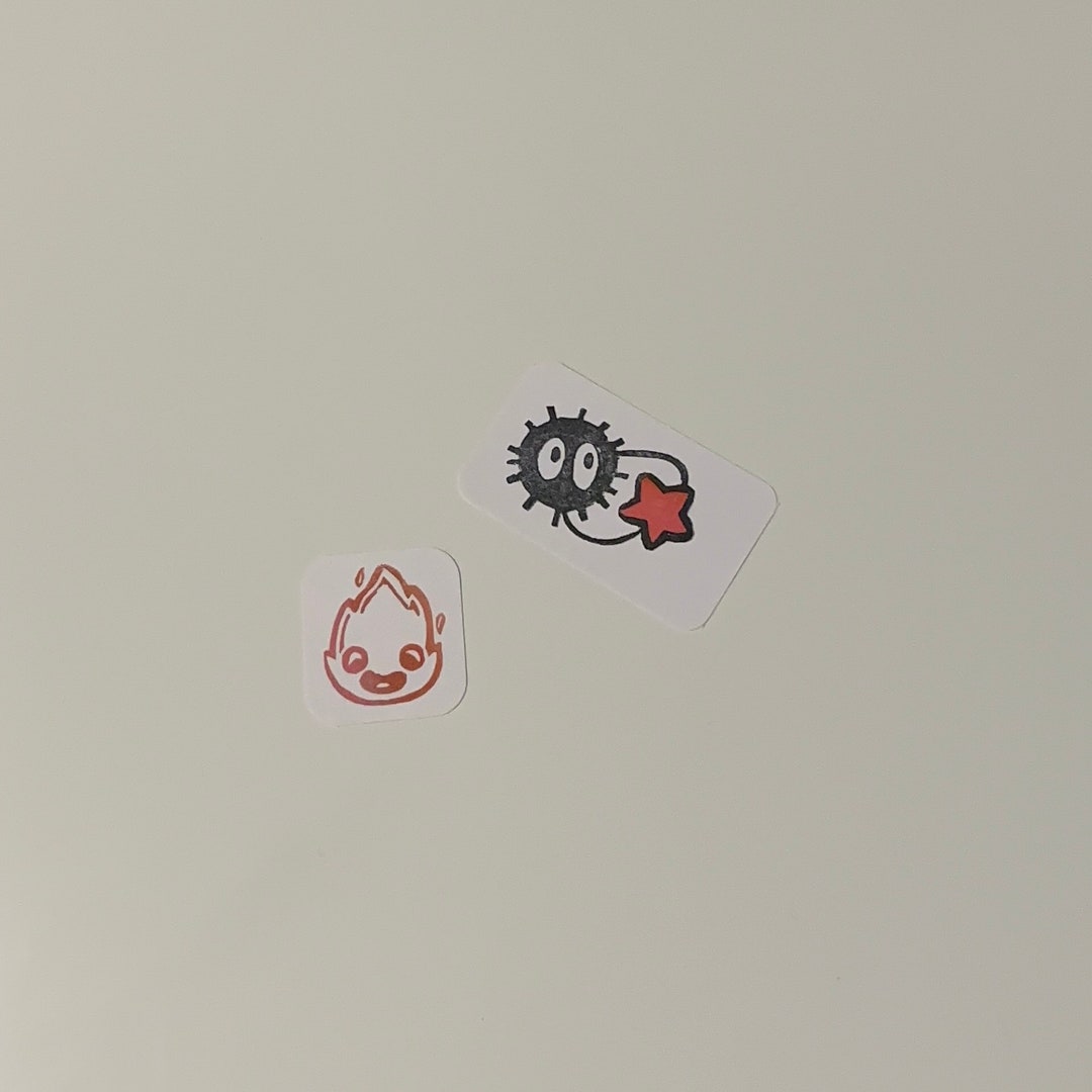 B Grade Soot Sprite Mini Print and Calcifer Mini Print | Soot Sprite ...