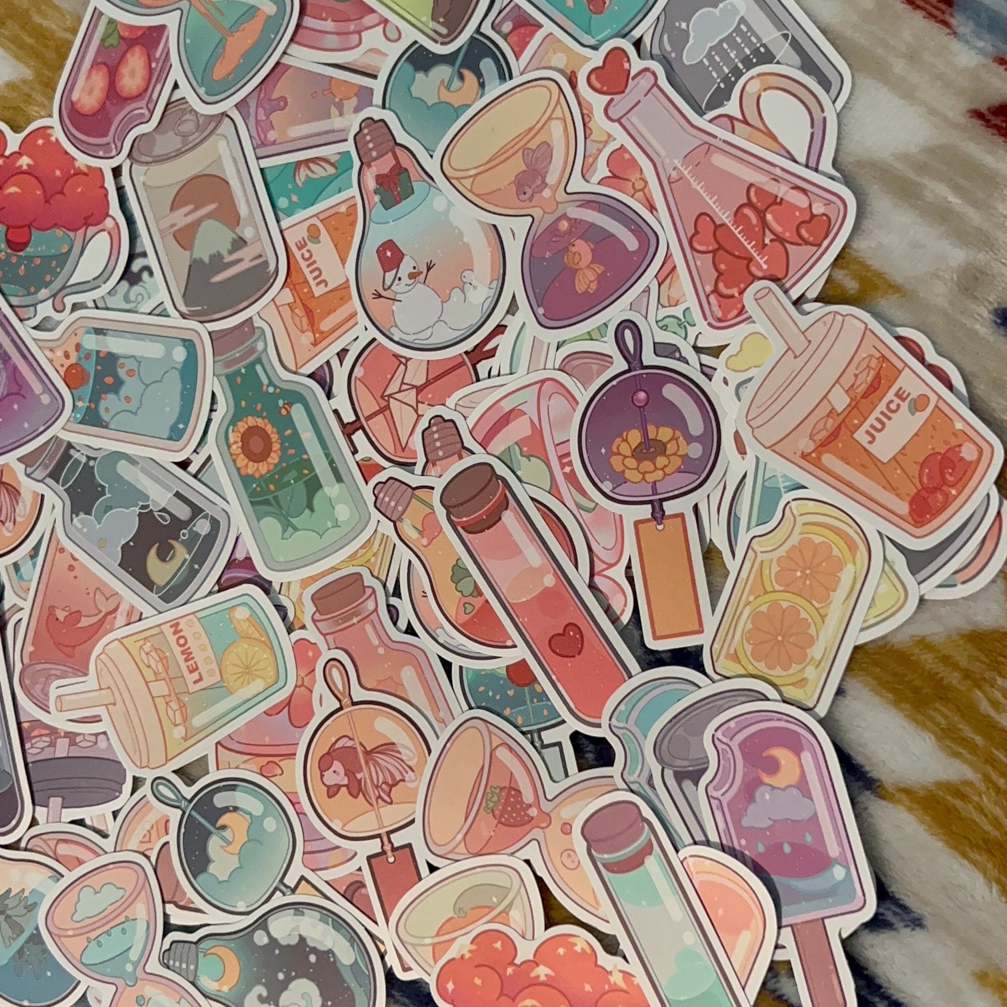 Mystery Kawaii Sticker Pack Mystery Cartoon Graphic Stickers - Etsy