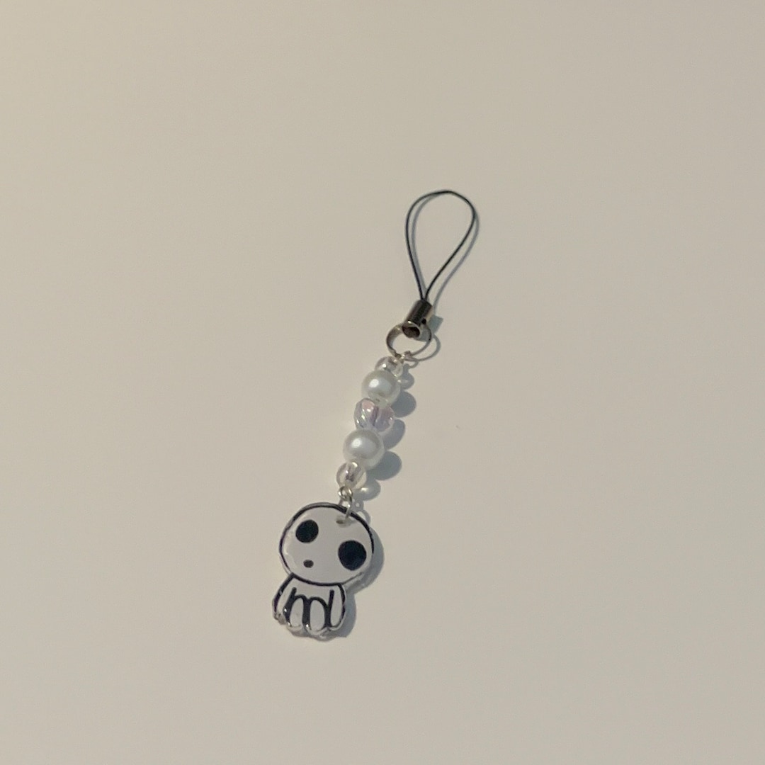 Kodama Phone Charm | Kodama Keychain | Princess Mononoke Phone Charm ...
