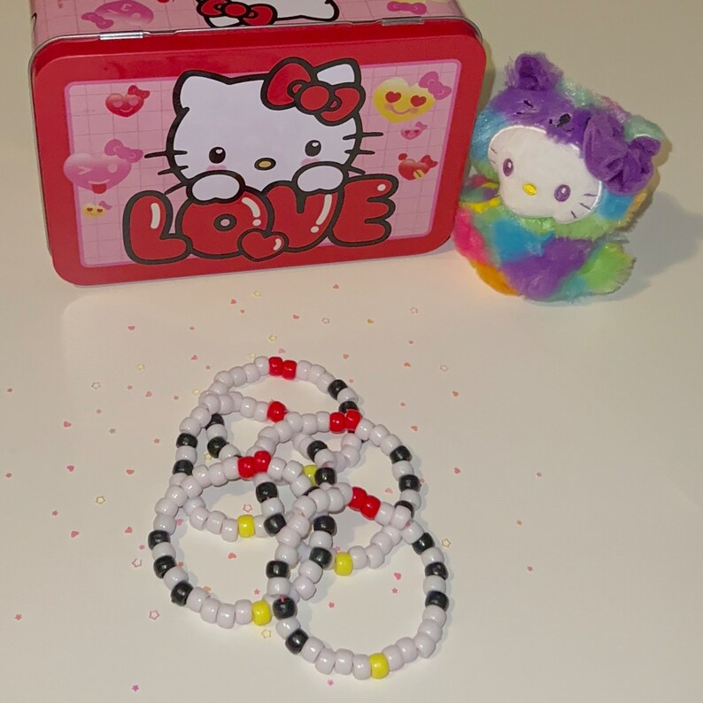 Hello Kitty Kandi Bracelet Sanrio Inspired Kandi Bracelet Hello Kitty ...
