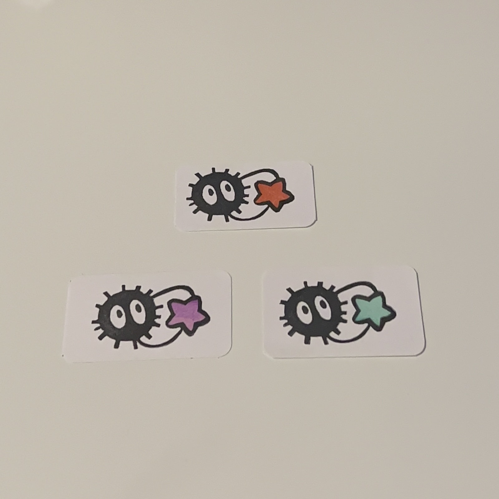 Soot Sprite & Calcifer Mini Block Prints: Studio Ghibli Fan Art - Etsy