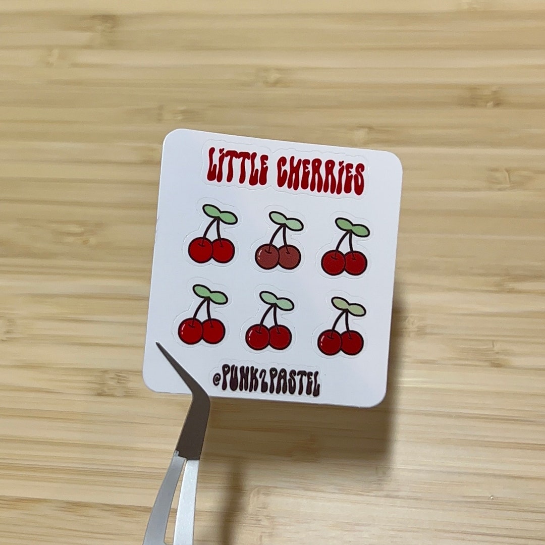 Little Cherries Sticker Sheet | Cherry Sticker Sheet | Mini Sticker ...
