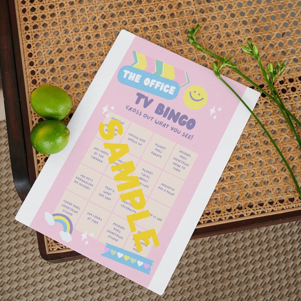 Printable TV Themed Bingo Cards the Office Themed Bingo Printable Bingo ...