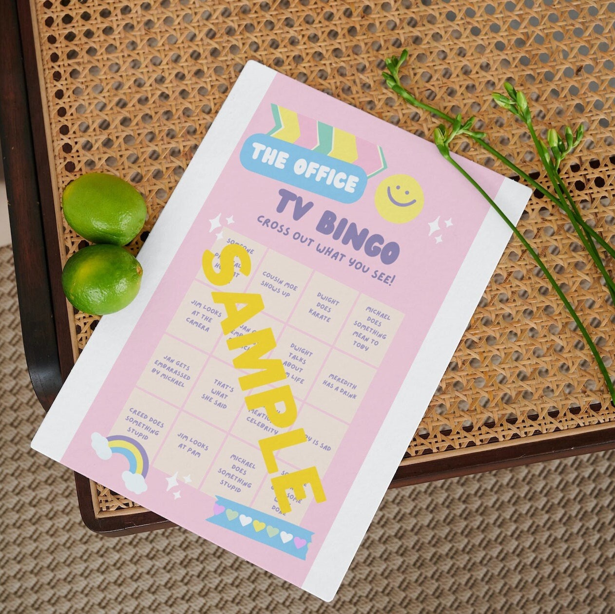 Printable TV Themed Bingo Cards the Office Themed Bingo Printable Bingo ...