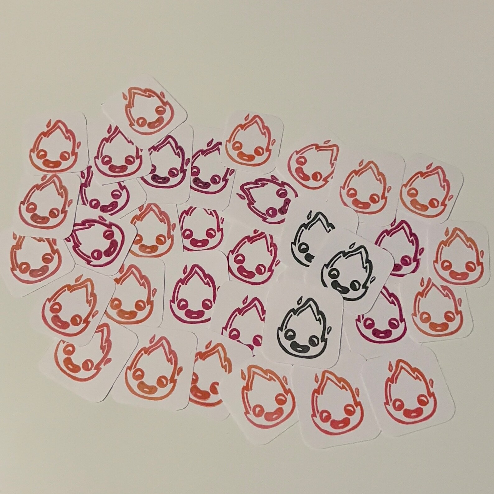 Soot Sprite Block Print & Calcifer Mini Block Print | Mini Studio ...