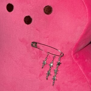 Shooting Star Safety Pin Brooch Safety Pin Charm Safety Pin Bag Charm ...
