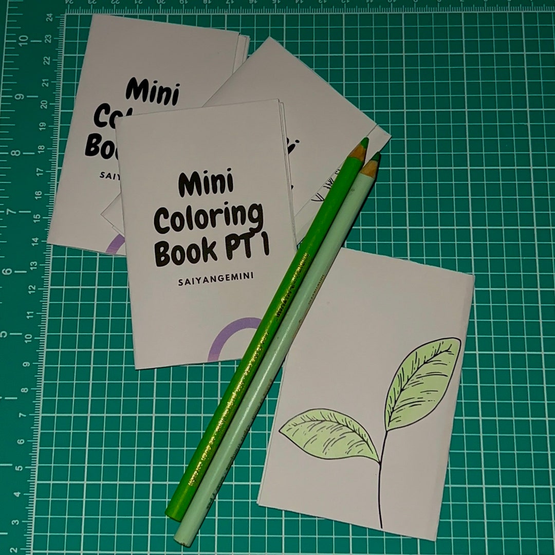 Mini Coloring Book Pt 1 | Mini Coloring Book | Art Activity - Etsy