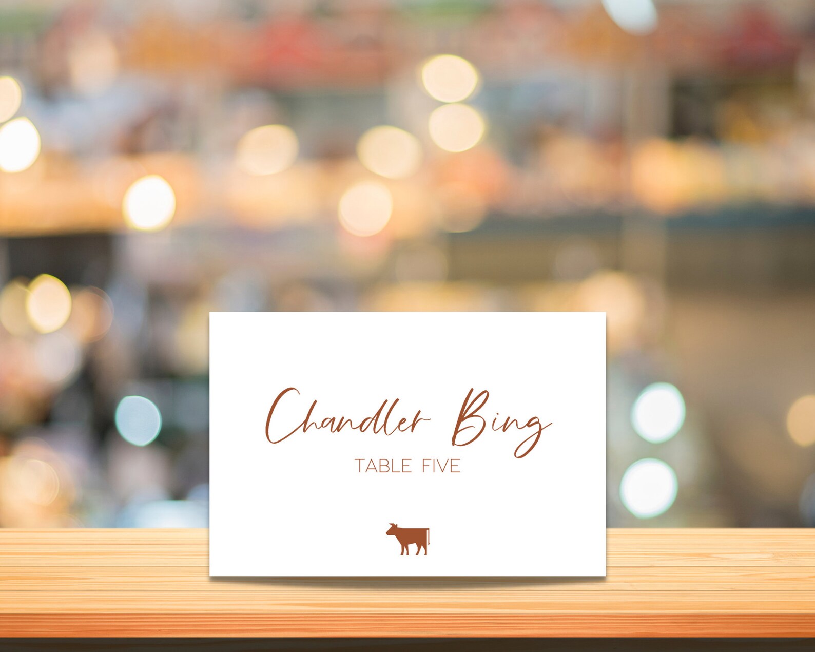 BRIDGET | Modern Dinner Place Cards, Modern Wedding Place Cards, Folded ...