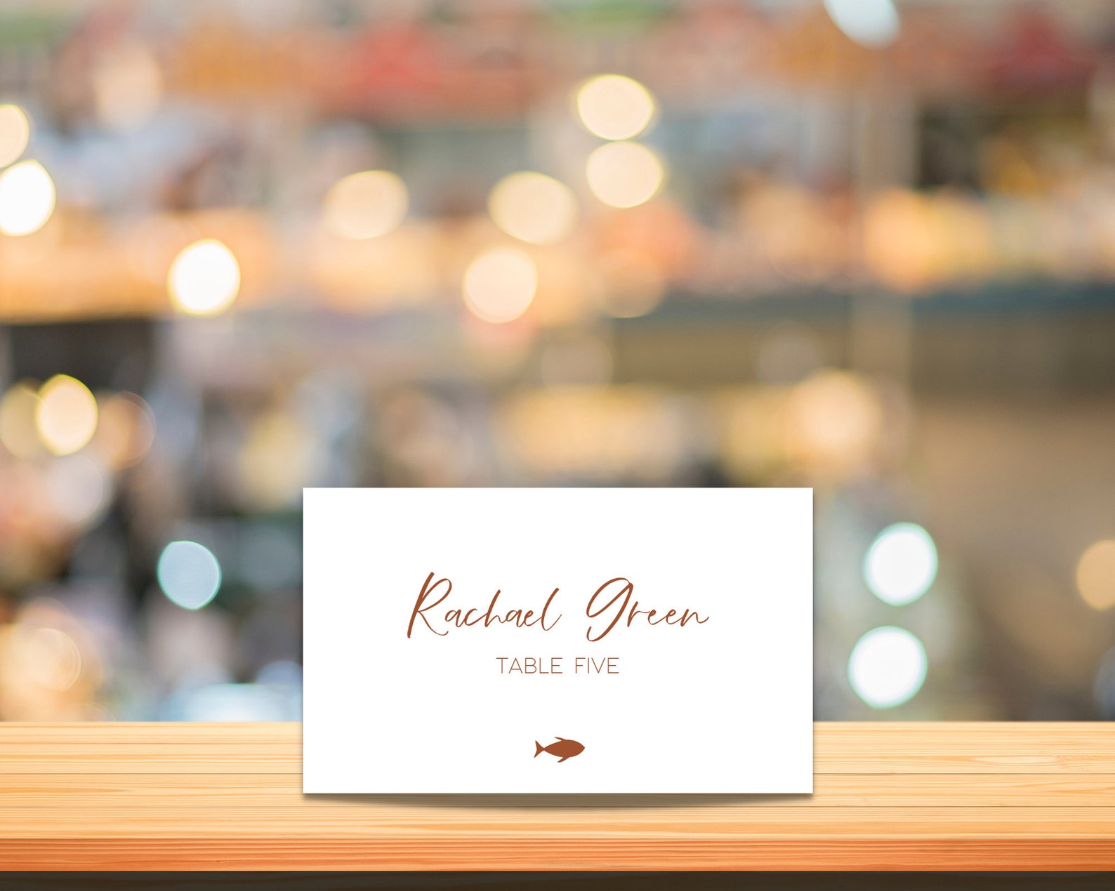 BRIDGET | Modern Dinner Place Cards, Modern Wedding Place Cards, Folded ...