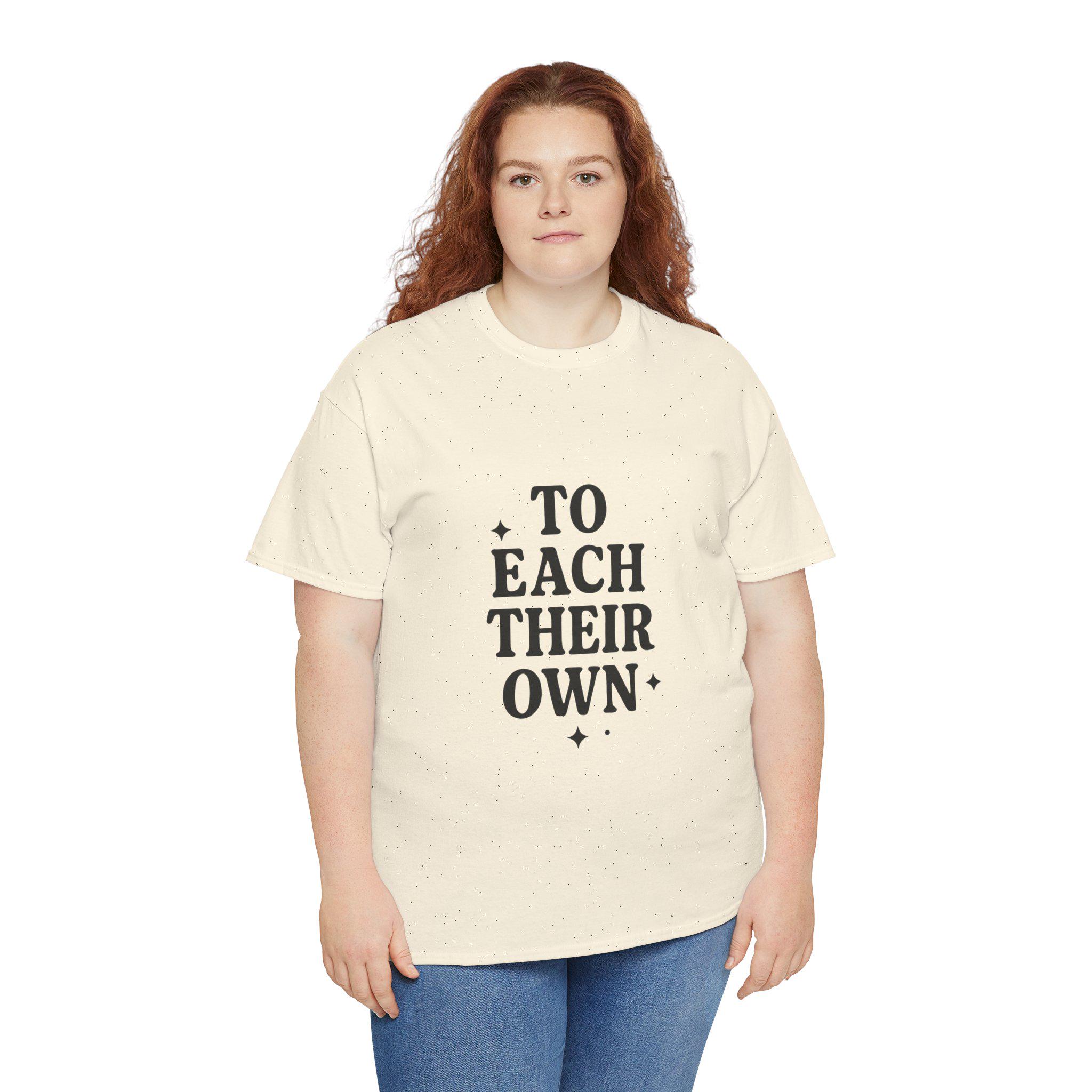 To Each Their Own Graphic Tee, Unisex Cotton Shirt - Etsy