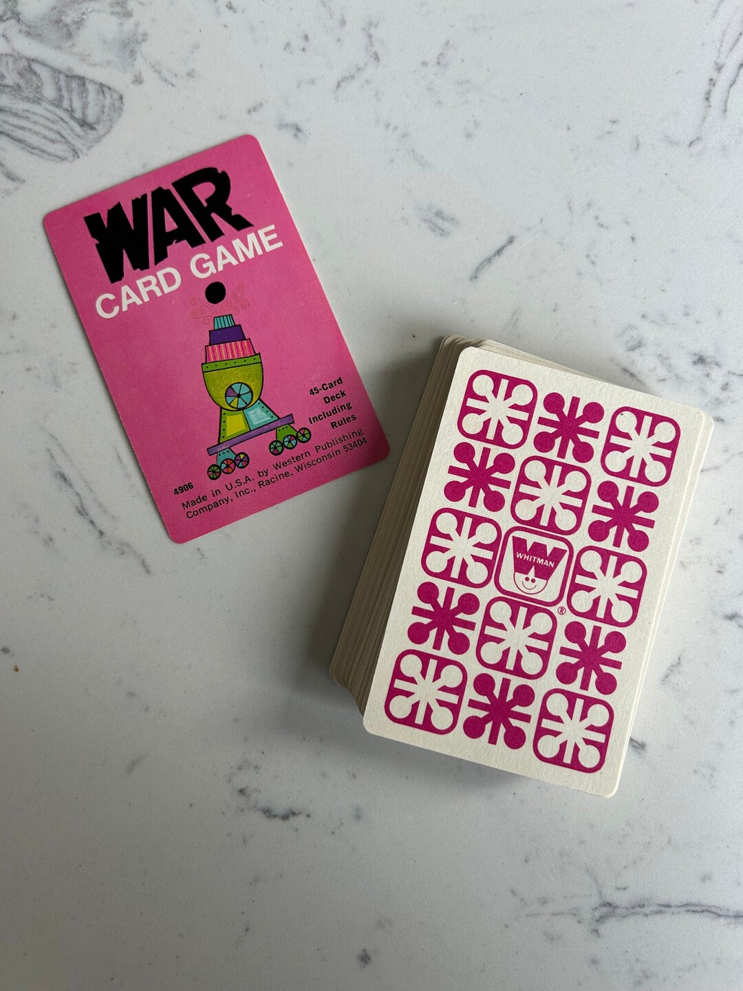 Retro War Card Game Vintage Card Deck Vintage Card Game Vintage Whitman ...