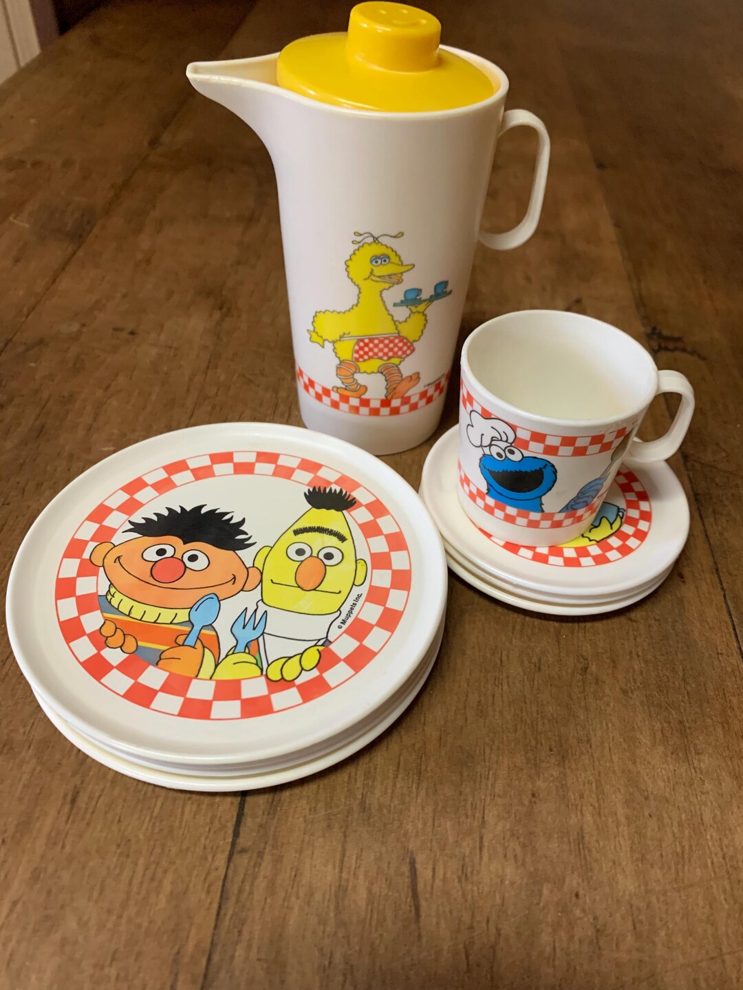 Sesame Street Tea Set- Vintage Chilton Sesame Street Kids Plates Cup ...