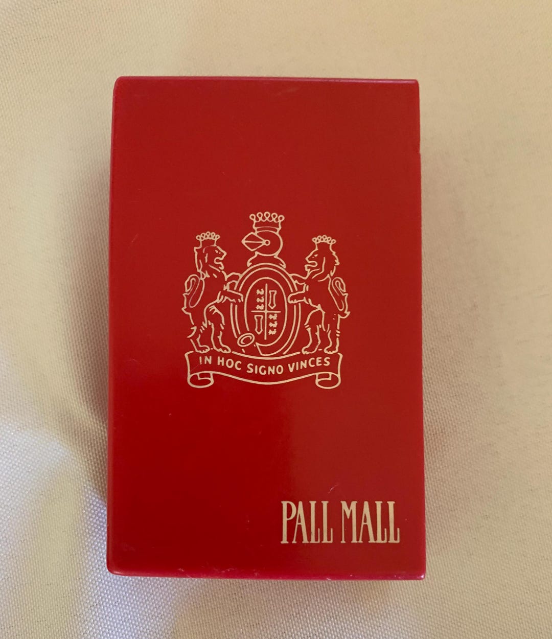 Pall Mall Cigarette Pack Case- Vintage Red Flexible Plastic Pall Mall ...