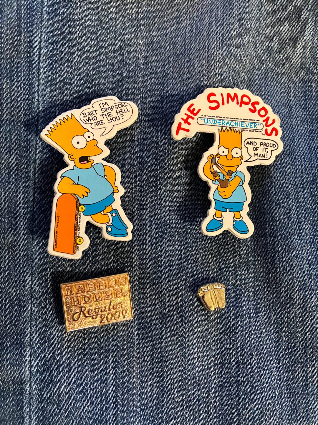 Cute & Funny Vintage Pins- the Simpsons Bart Simpson Waffle House ...