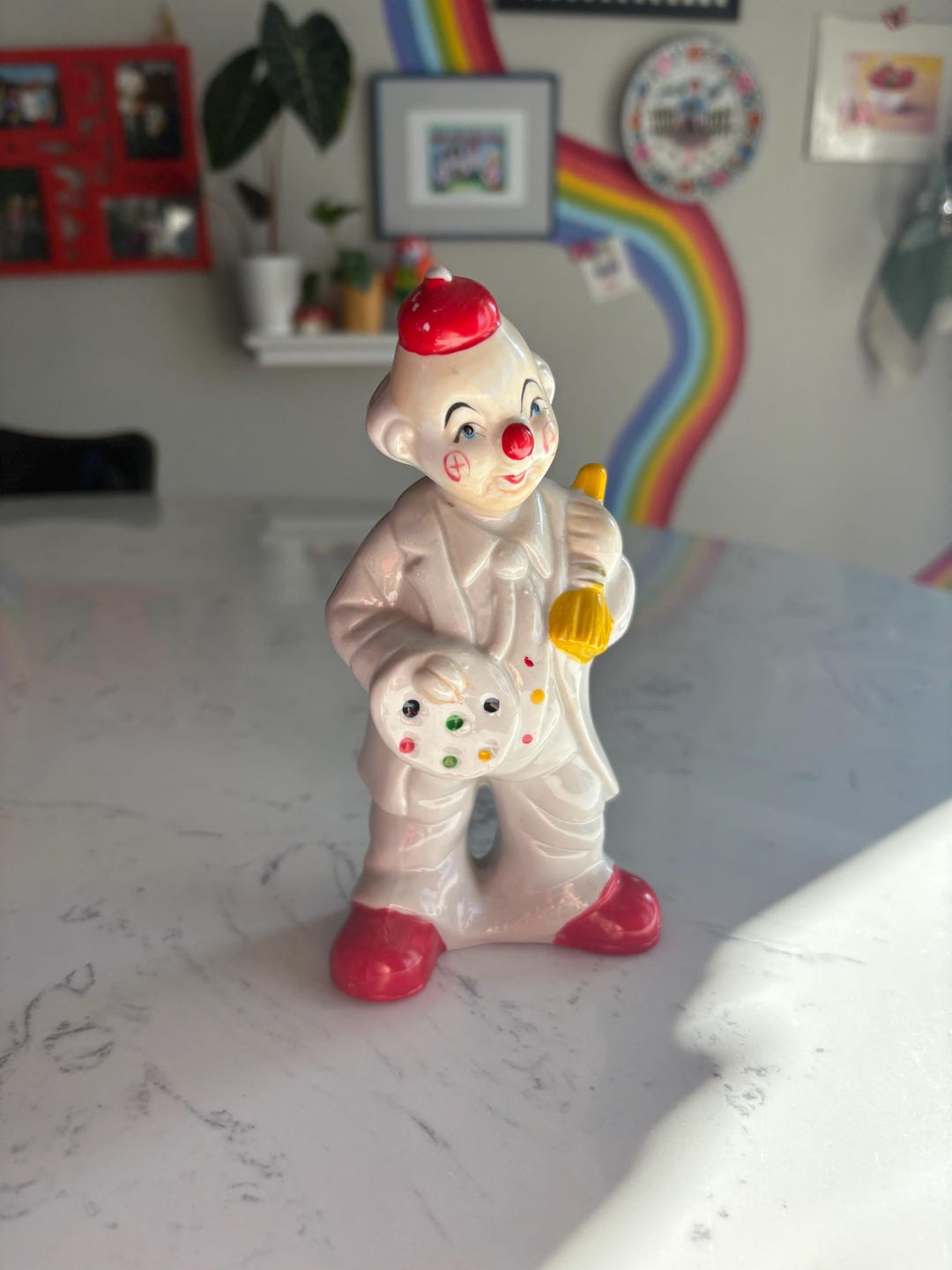 Ceramic Artist Clown Figurine Vintage Ceramic Clown Figurine Creepy ...