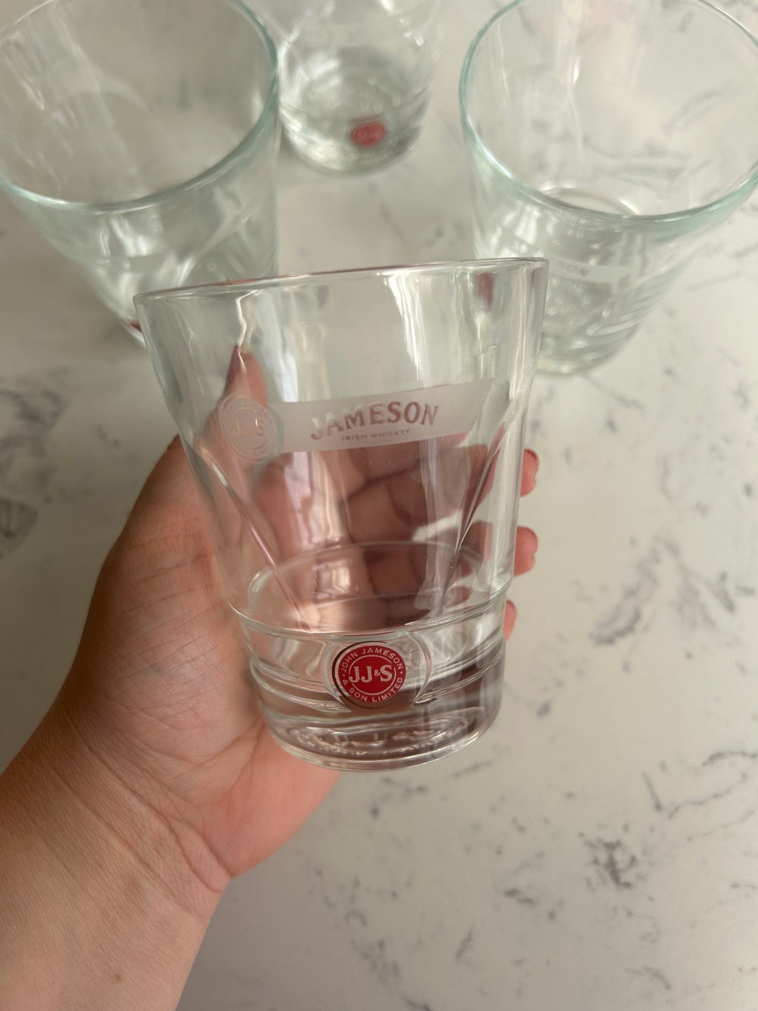 Set of 4 Jameson Whiskey Glasses - Jameson Drink Glass Jameson Bar ...