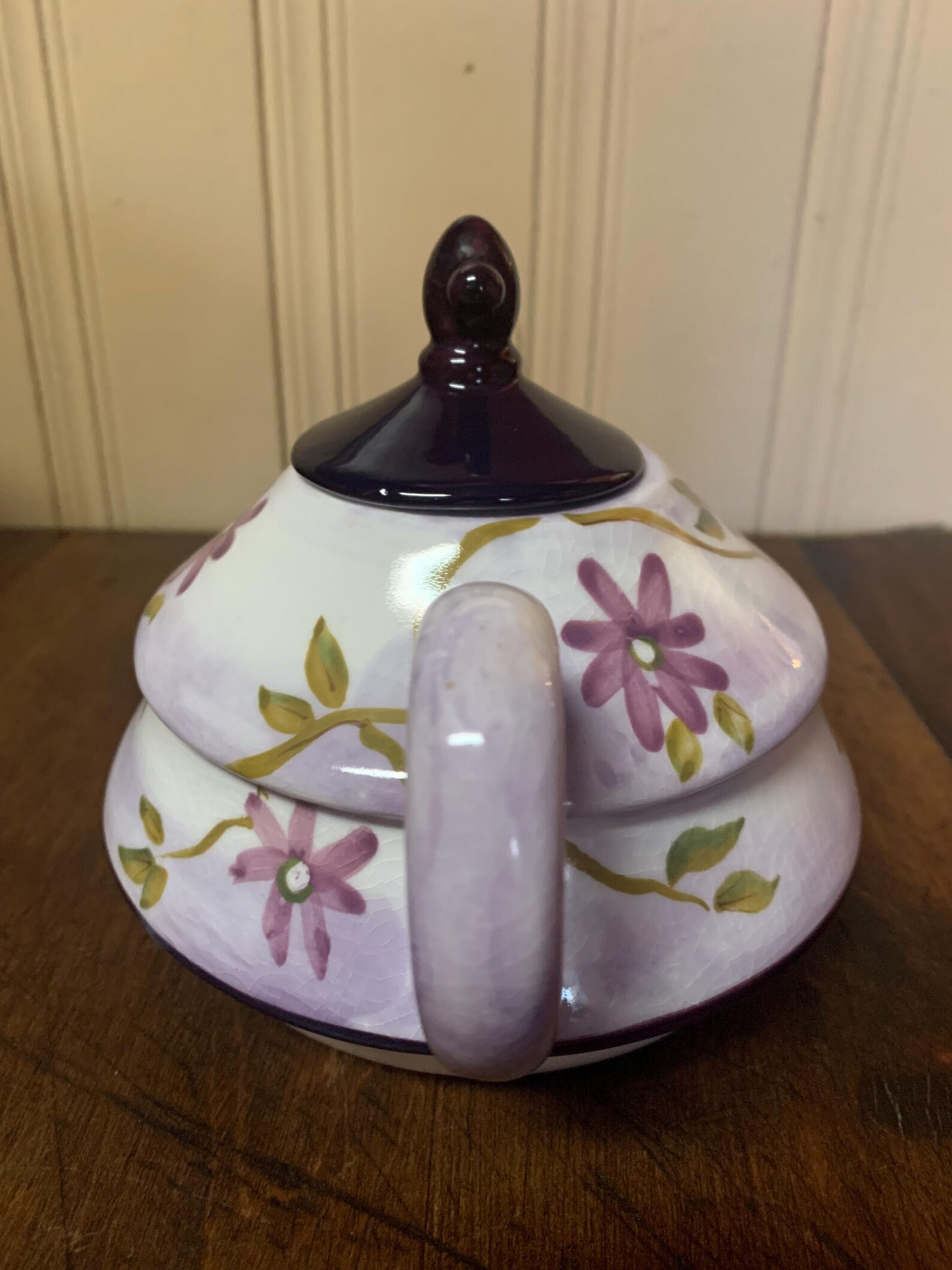 Lavender Floral Teapot- Tracy Porter Hand Painted Teapot English Tea ...