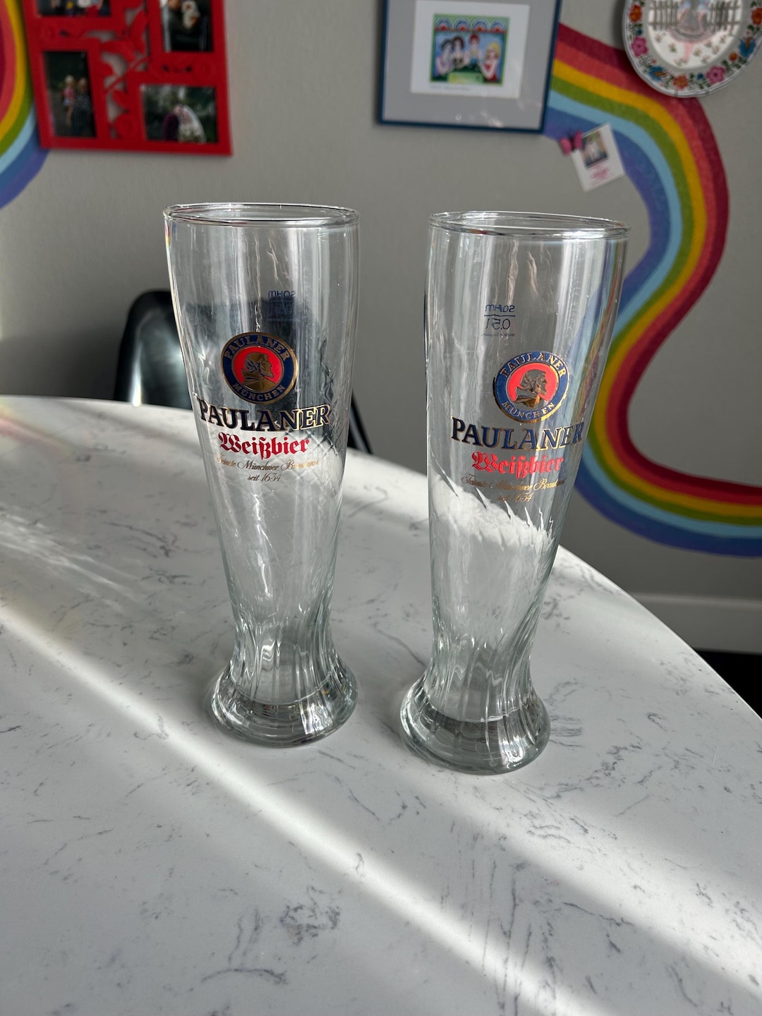 Paulaner Steins - Set of Two German Beerfest Beer Steins Glass Beer ...