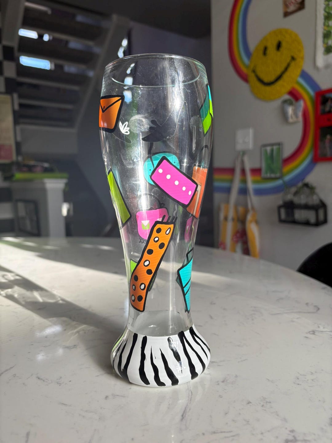 Y2K Draft Glass - Shopaholic Drink Glass Draft Beer Stein Handbags High ...