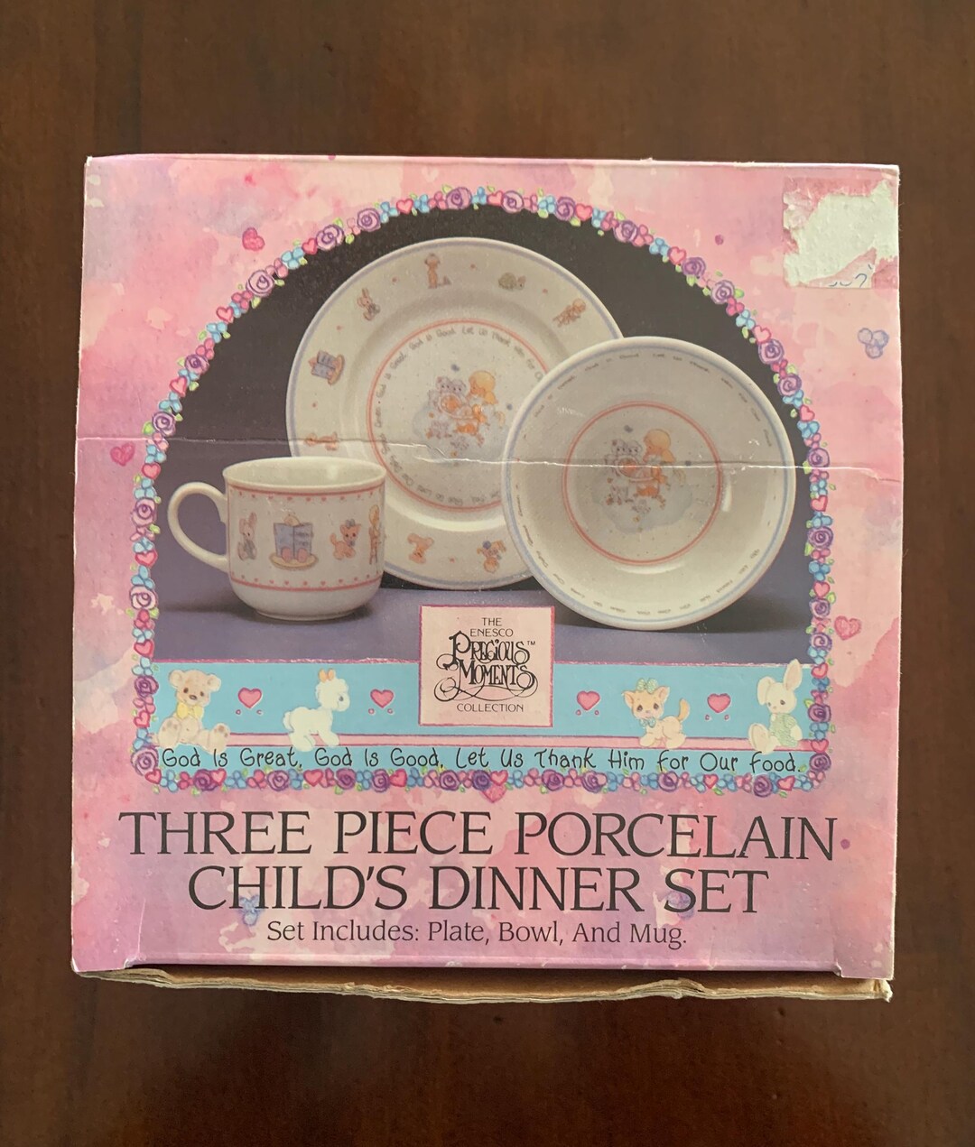 Precious Moments 3 Pc Child's Dinner Set- Kids Prayer Positive Message ...