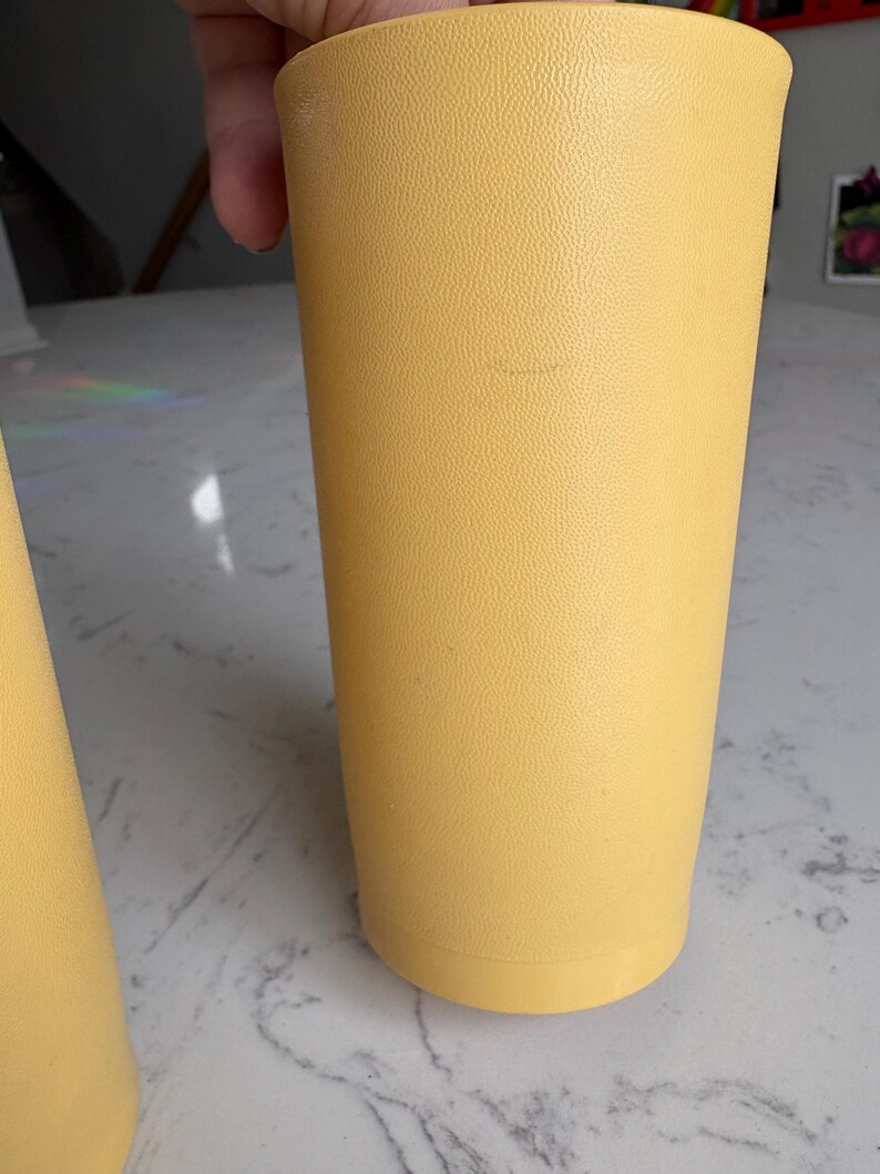 Set of 3 Tupperware Cups - Retro Plastic Cups Beverage Container ...