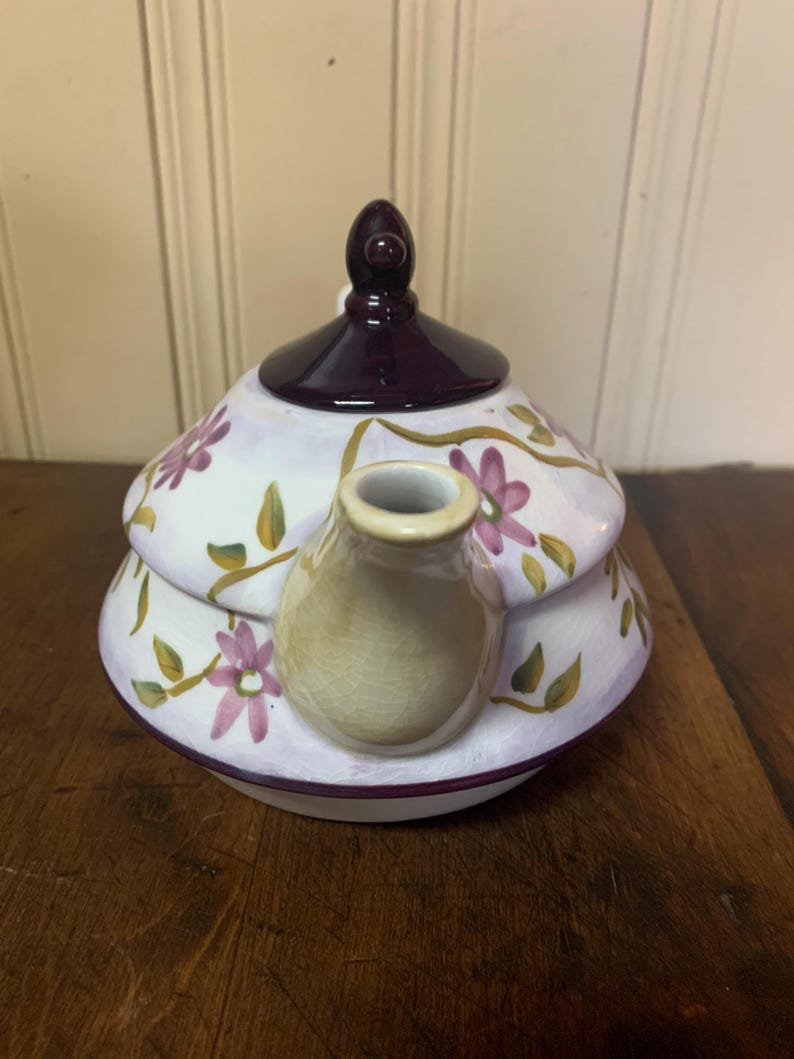 Lavender Floral Teapot- Tracy Porter Hand Painted Teapot English Tea ...