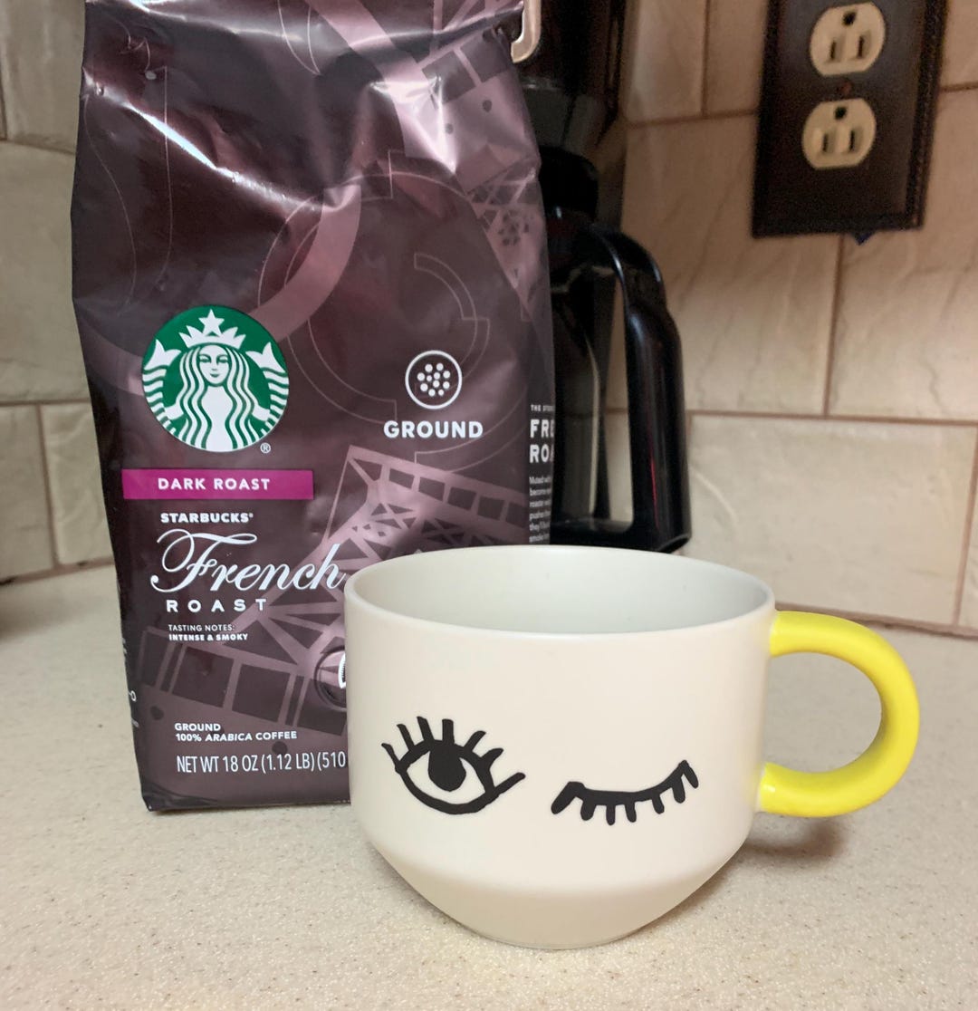 Starbucks Winking Face Ceramic Mug, 2017 Large Ceramic Mug Coffee Cup ...