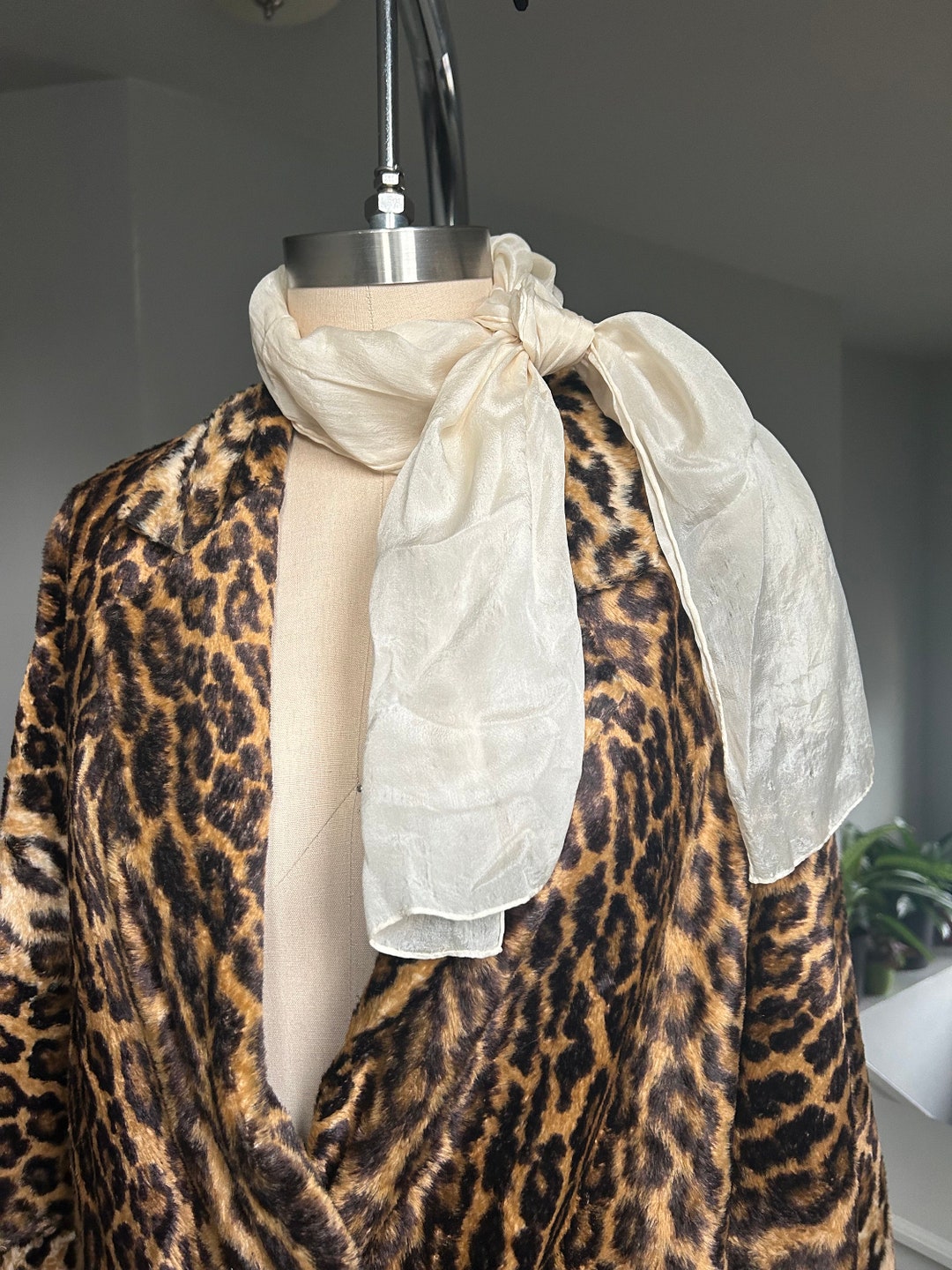 Solid Cream Vintage Scarf- Vintage Scarves Hair Scarves Head Scarf Neck ...