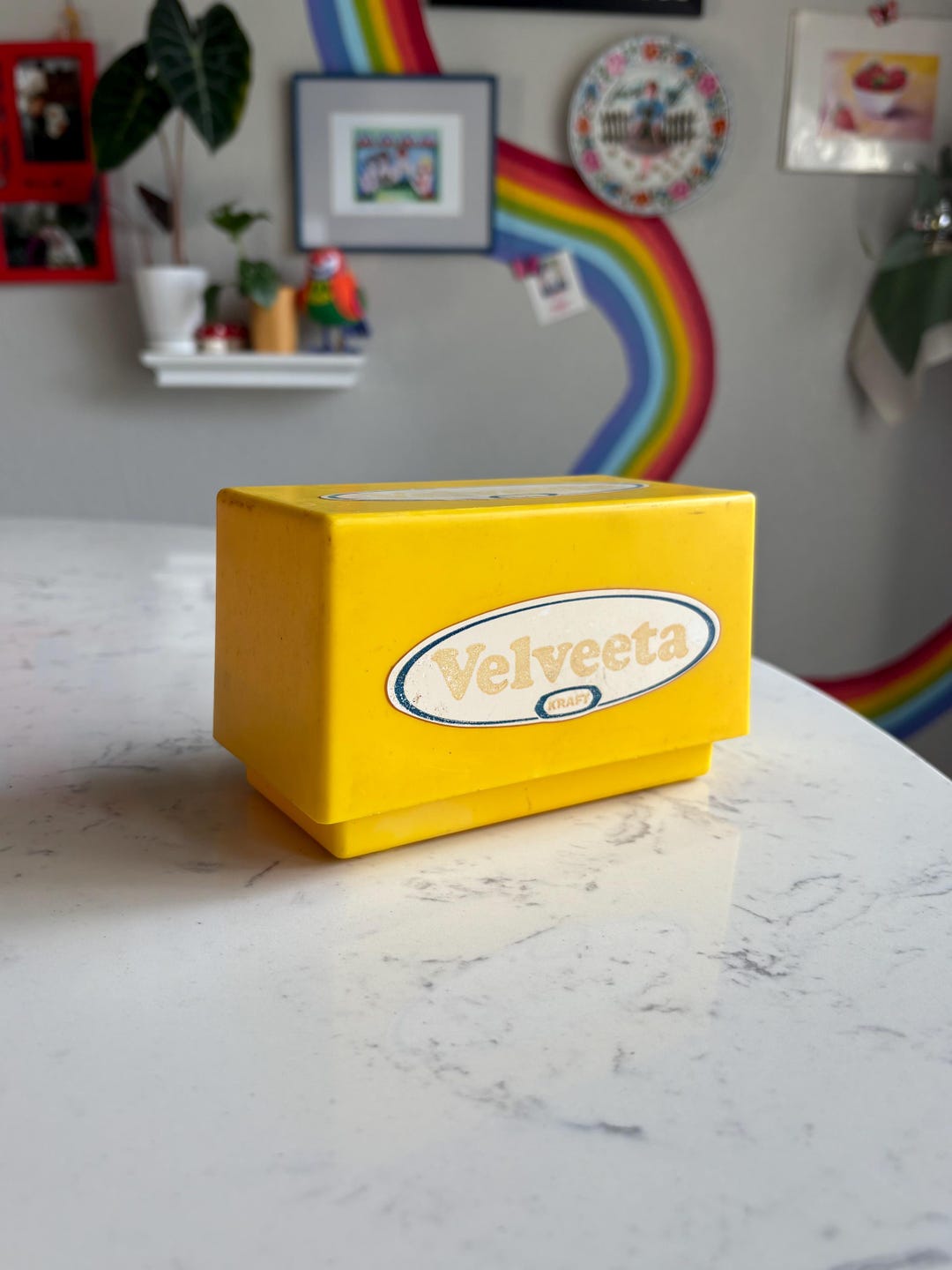 Vintage Plastic Kraft Velveeta Storage Container Made in the USA Retro ...