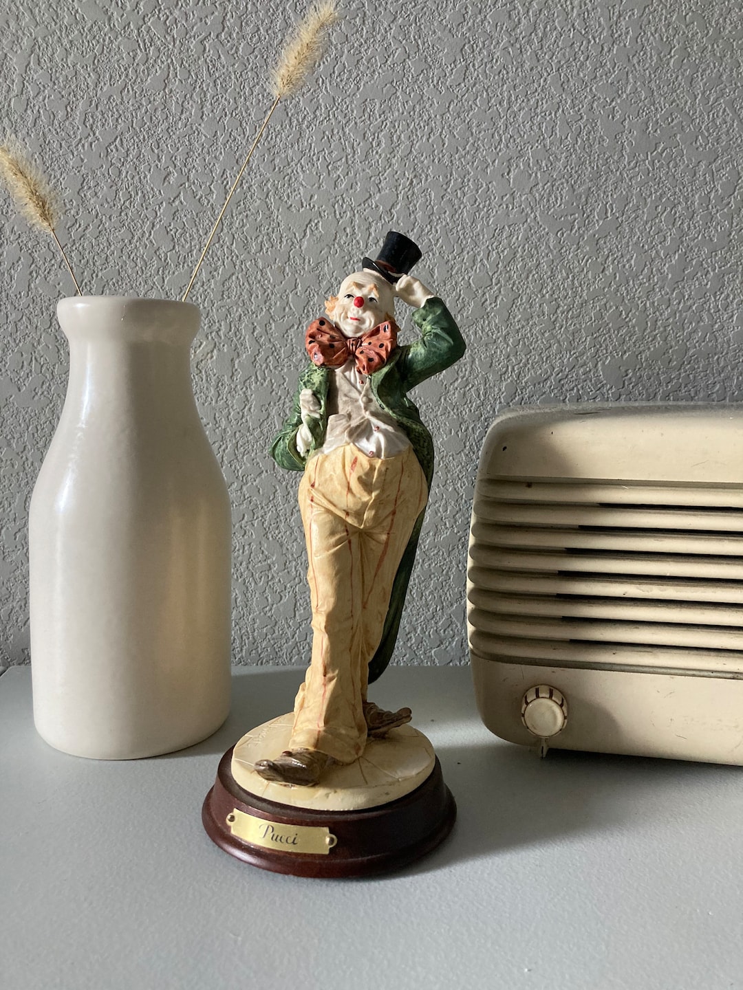 1980s Pucci Clown Figurine - Rare Arnart Imports Vintage Clown With Top ...