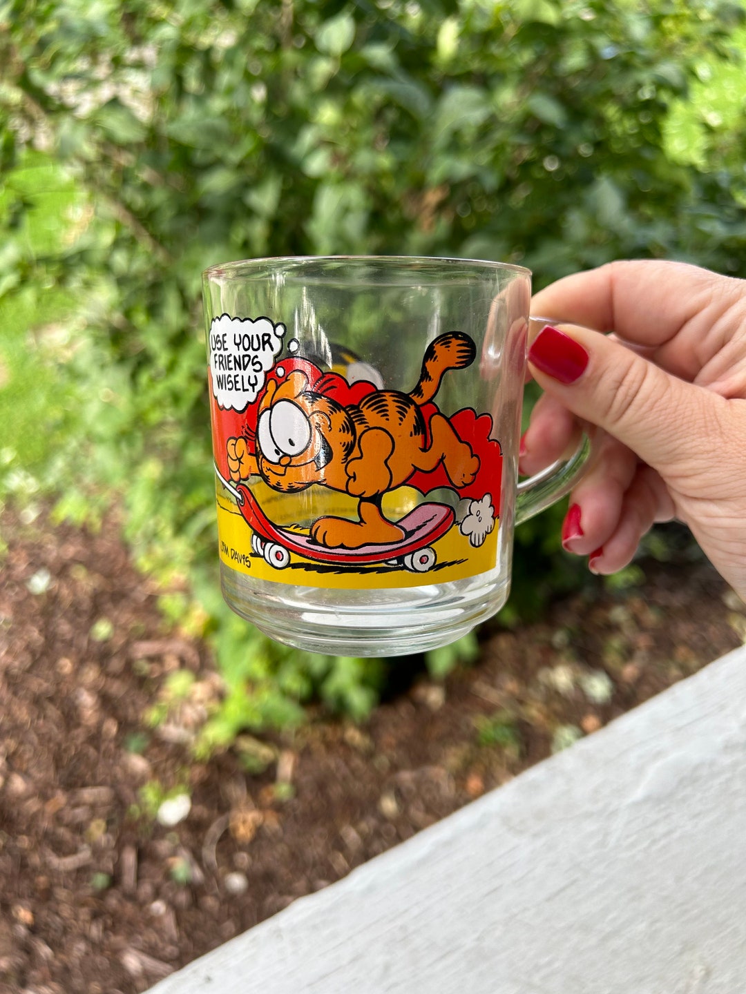Vintage Gass Garfield Mug - 1978 Mcdonalds Collectible Jim Davis ...