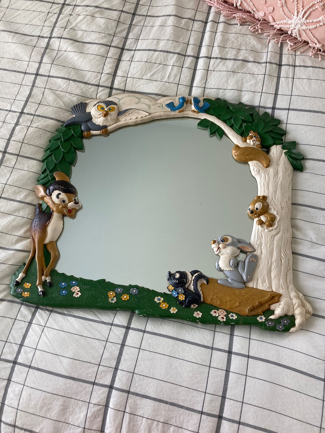 Vintage Bambi Mirror - 1960s Disney Bambi Kids Bedroom Decor Vintage ...