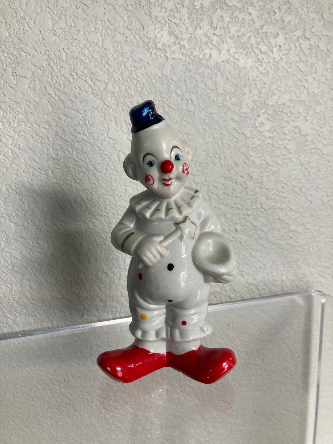 Ceramic Magician Clown Figurine Vintage Ceramic Clown Figurine Creepy ...