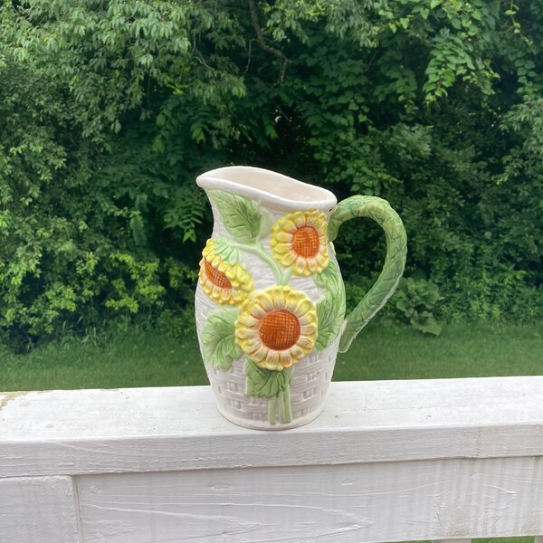 Sunflower Pitcher - Etsy