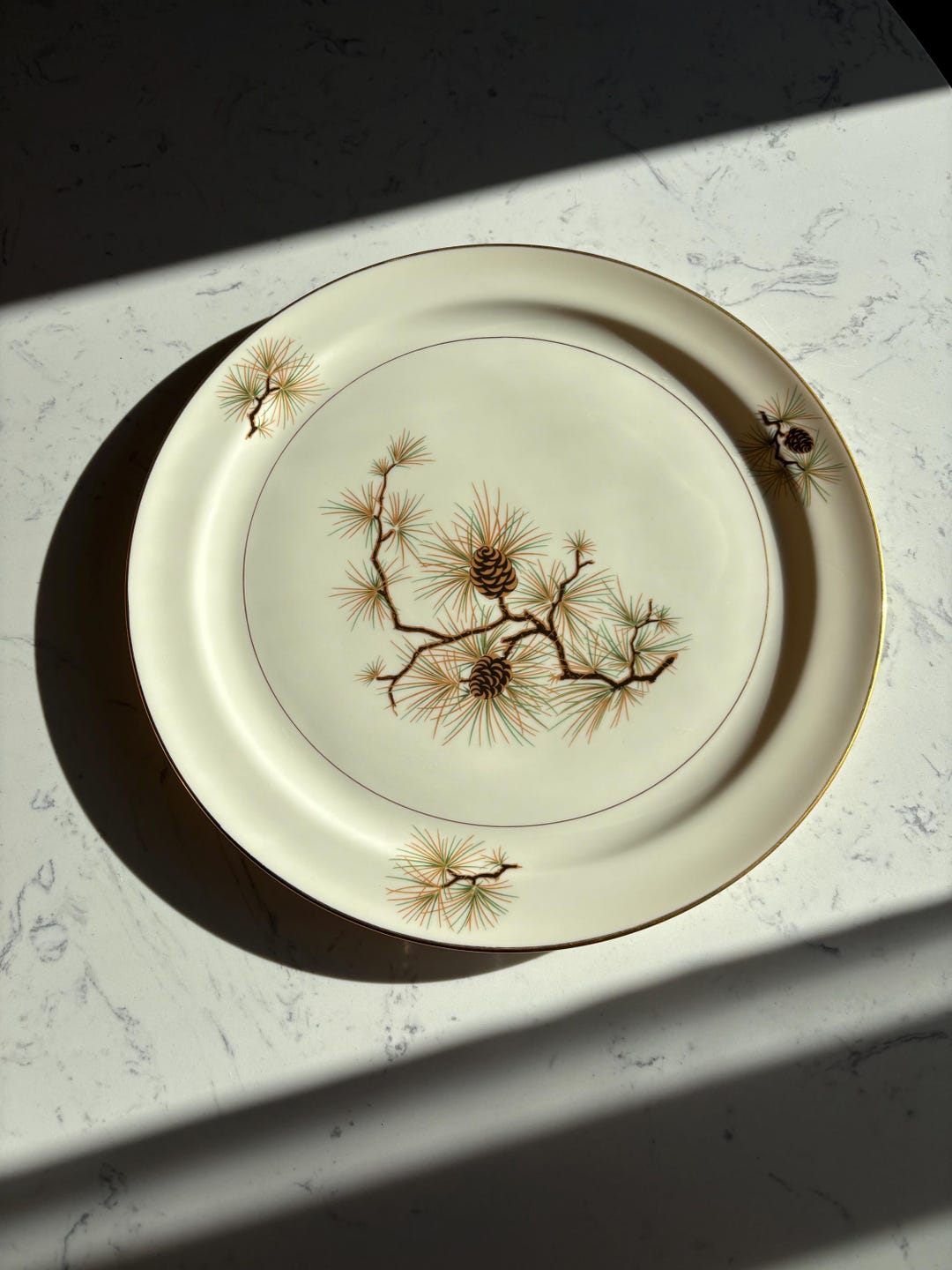 Pine Cone and Pine Plate- Pine by Lenox Made in USA Dinnerware Nature ...
