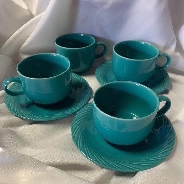 Turquoise Tea Cup - Etsy