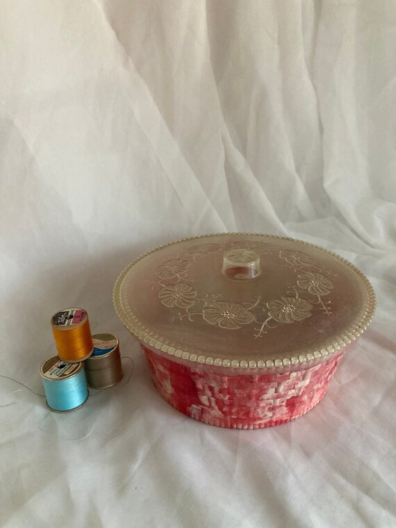 Vintage Sewing Box Midcentury Plastic Sewing Organization - Etsy